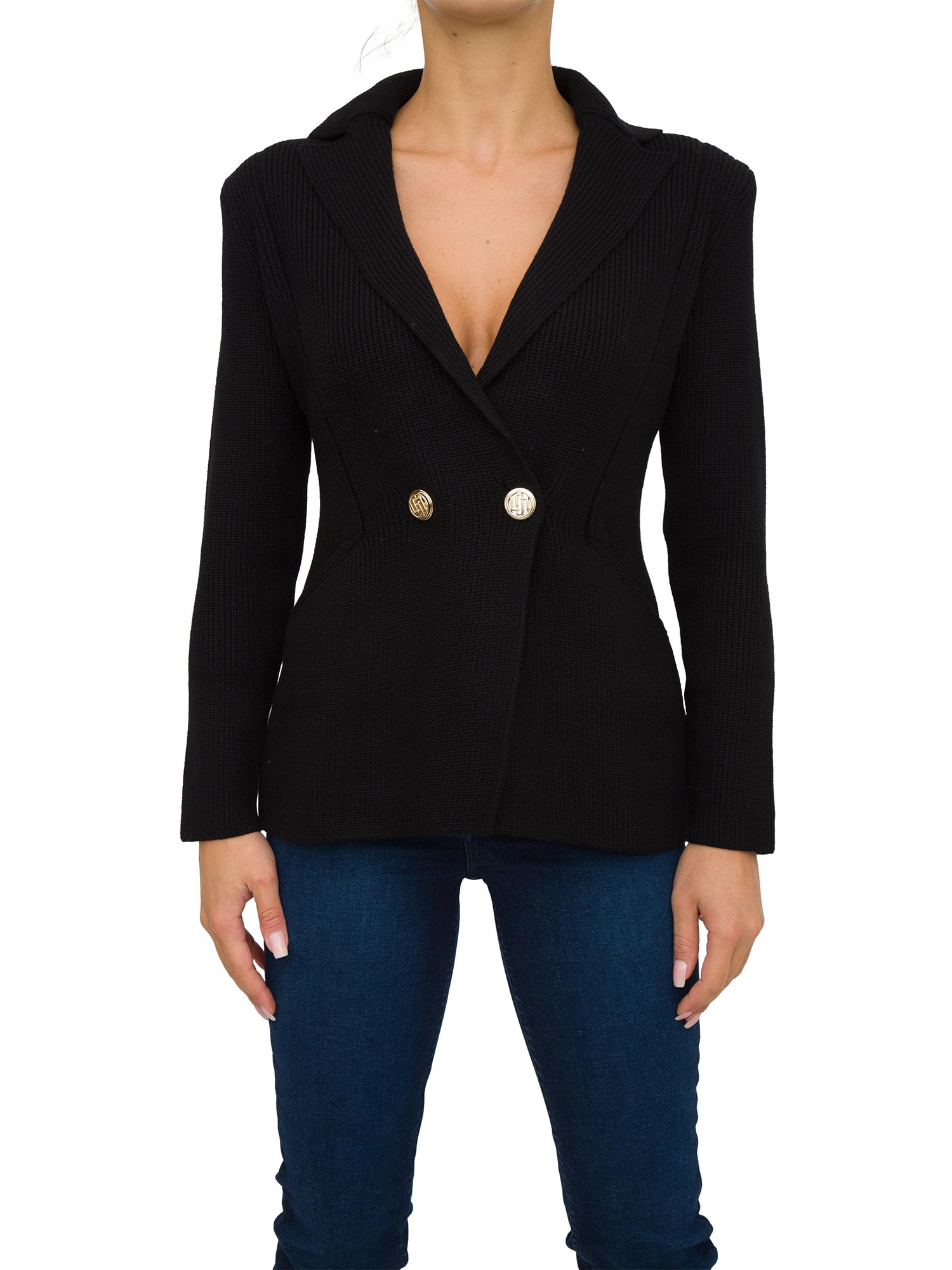 GIACCA MONOPETTO LIU JO NERO - Glamour Store