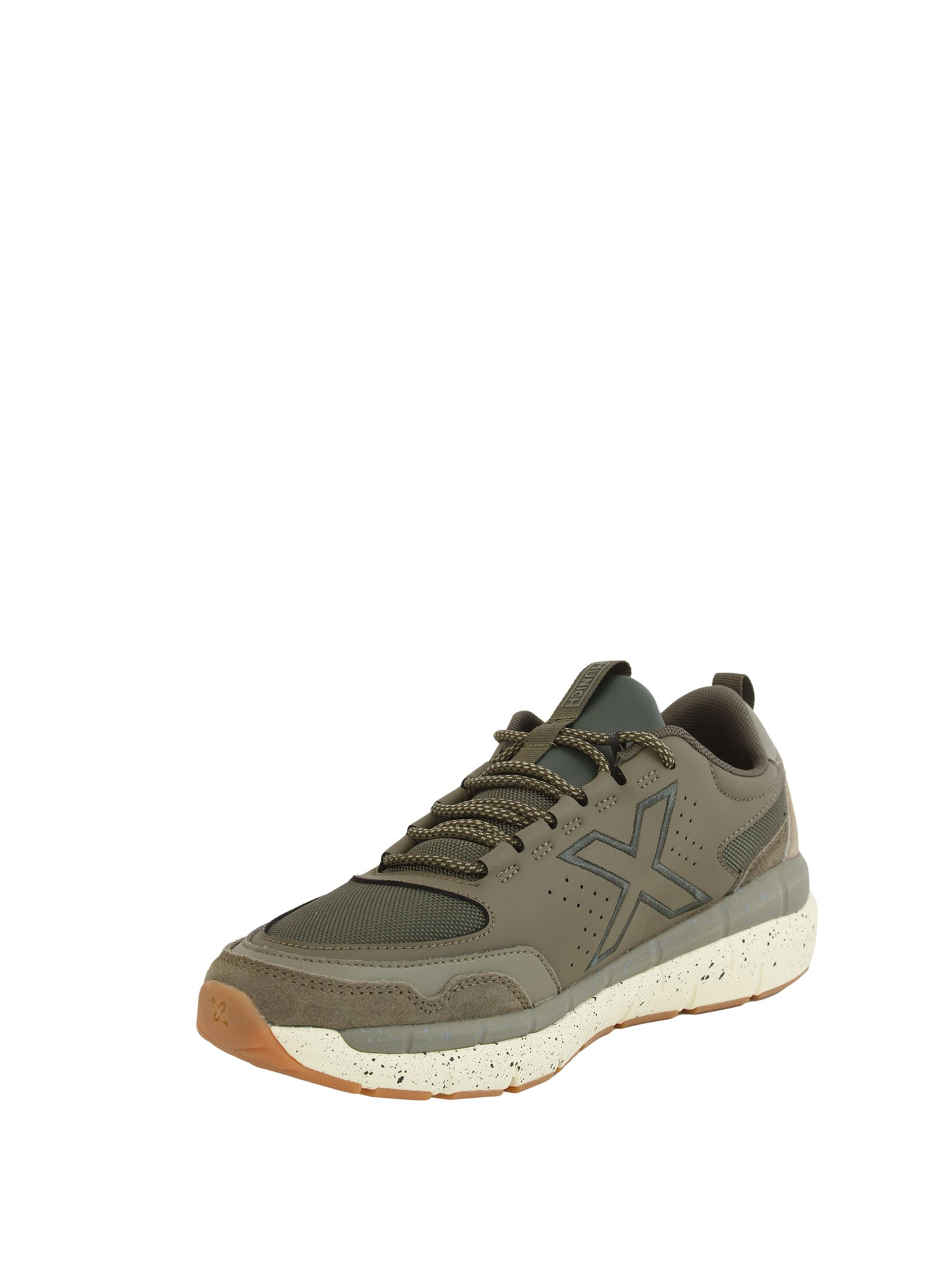 Sneakers Munich Kava 25 in pelle verde - Glamour Store