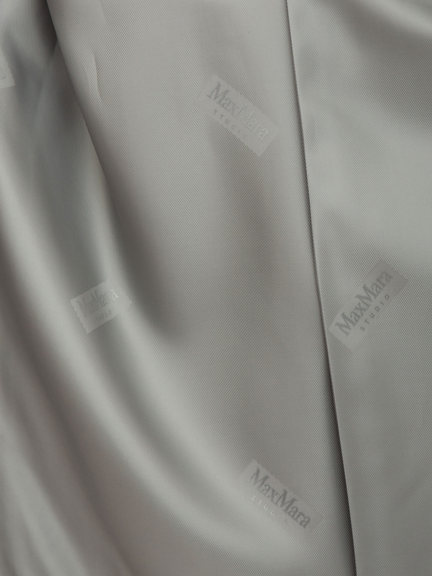 Cappotto midi Scire Max Mara in beaver di pura lana vergine grigio ...