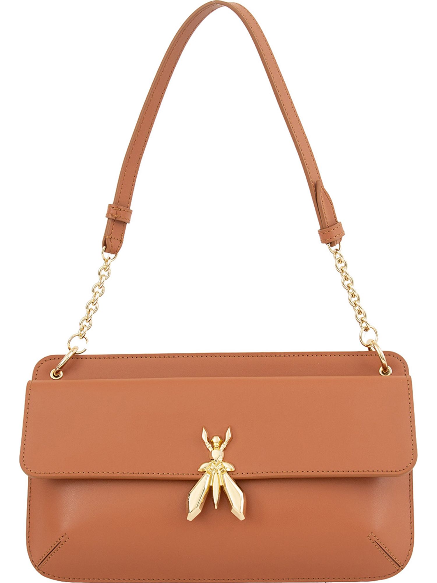 BORSA A SPALLA PATRIZIA PEPE CUOIO - Glamour Store